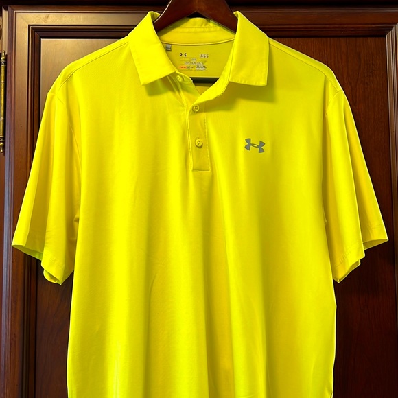 Under Armour | Shirts | Preowned Under Armour Heat Gear Yellow ...